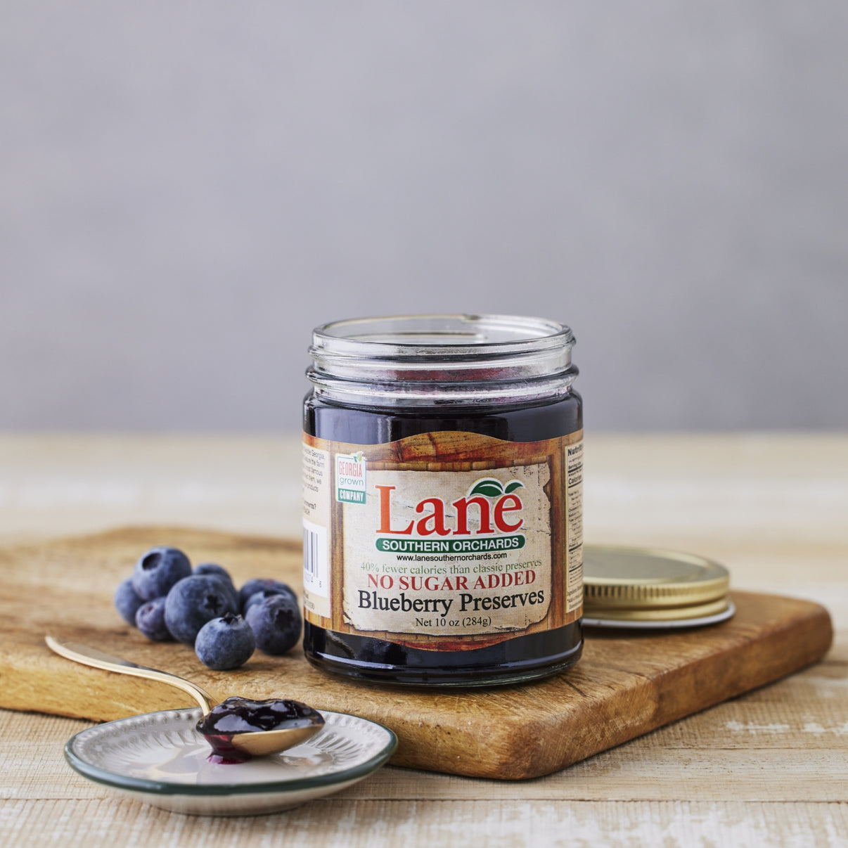 No Sugar Added Blueberry Preserves – Lane Southern Orchards